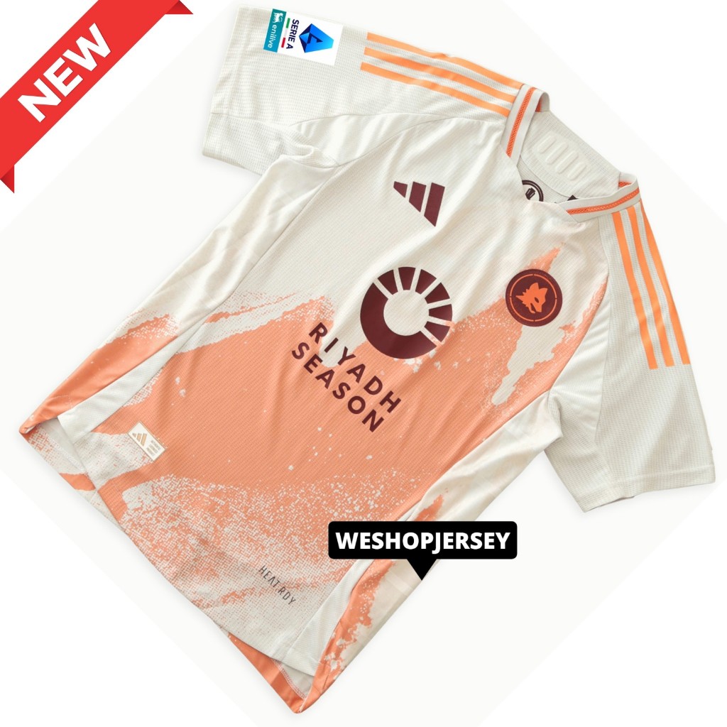 Jual Player Issue Jersey As Roma Cream 2024 2025 Baju Bola Asroma Away ...