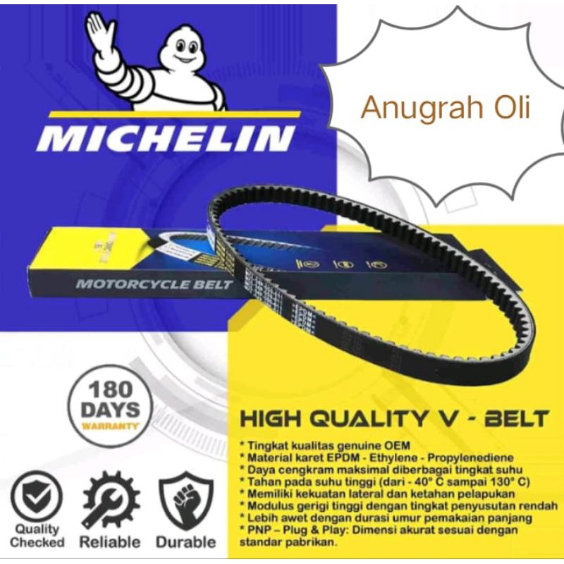 Jual V- belt atau Van bel Michelin kzr untuk motor Vario 125 old ...