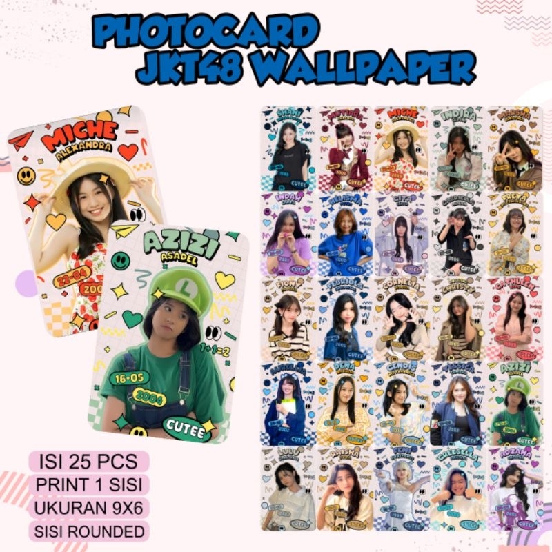Jual (free sticker) photocard jkt48 isi 25pcs termurah kualitas foto HD ...