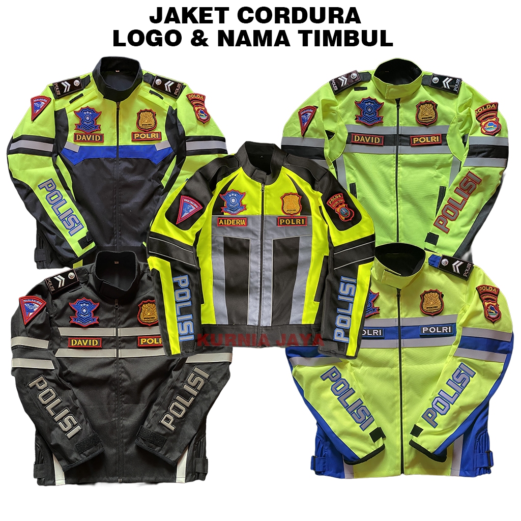 Jual Jaket Polisi Lantas Patwal Touring Bahan Cordura Hijau Stabilo ...