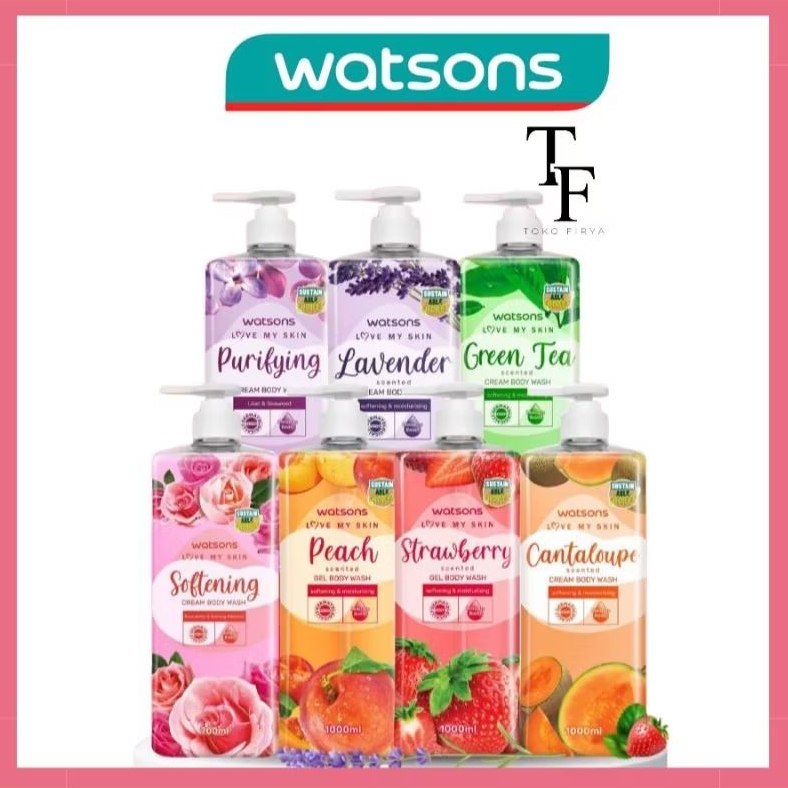 Jual WATSONS Cream Body Wash Pump 1L | Shopee Indonesia