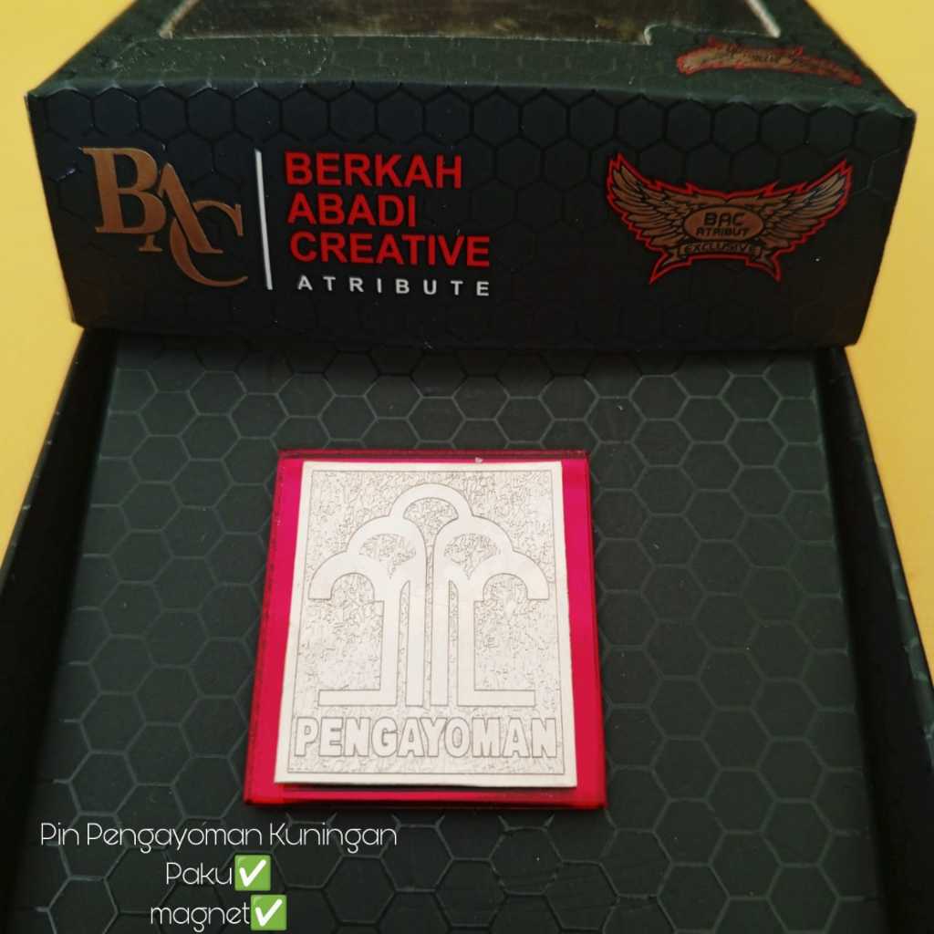Jual PIN KUMHAM PENGAYOMAN KUNINGAN AKRILIK | Shopee Indonesia