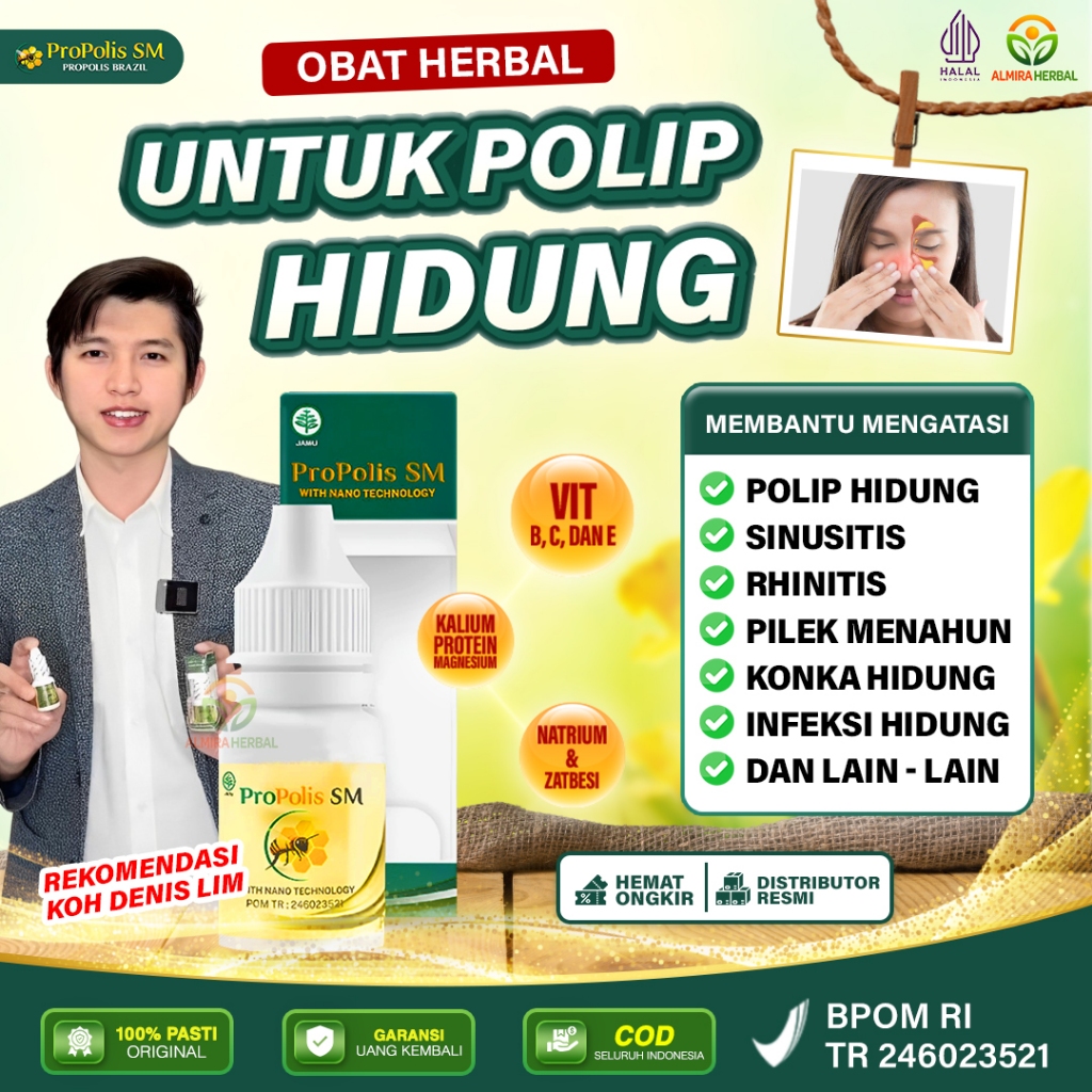 Jual Obat Polip Hidung Sinusitis Benjolan Dalam Hidung Keluar Cairan ...