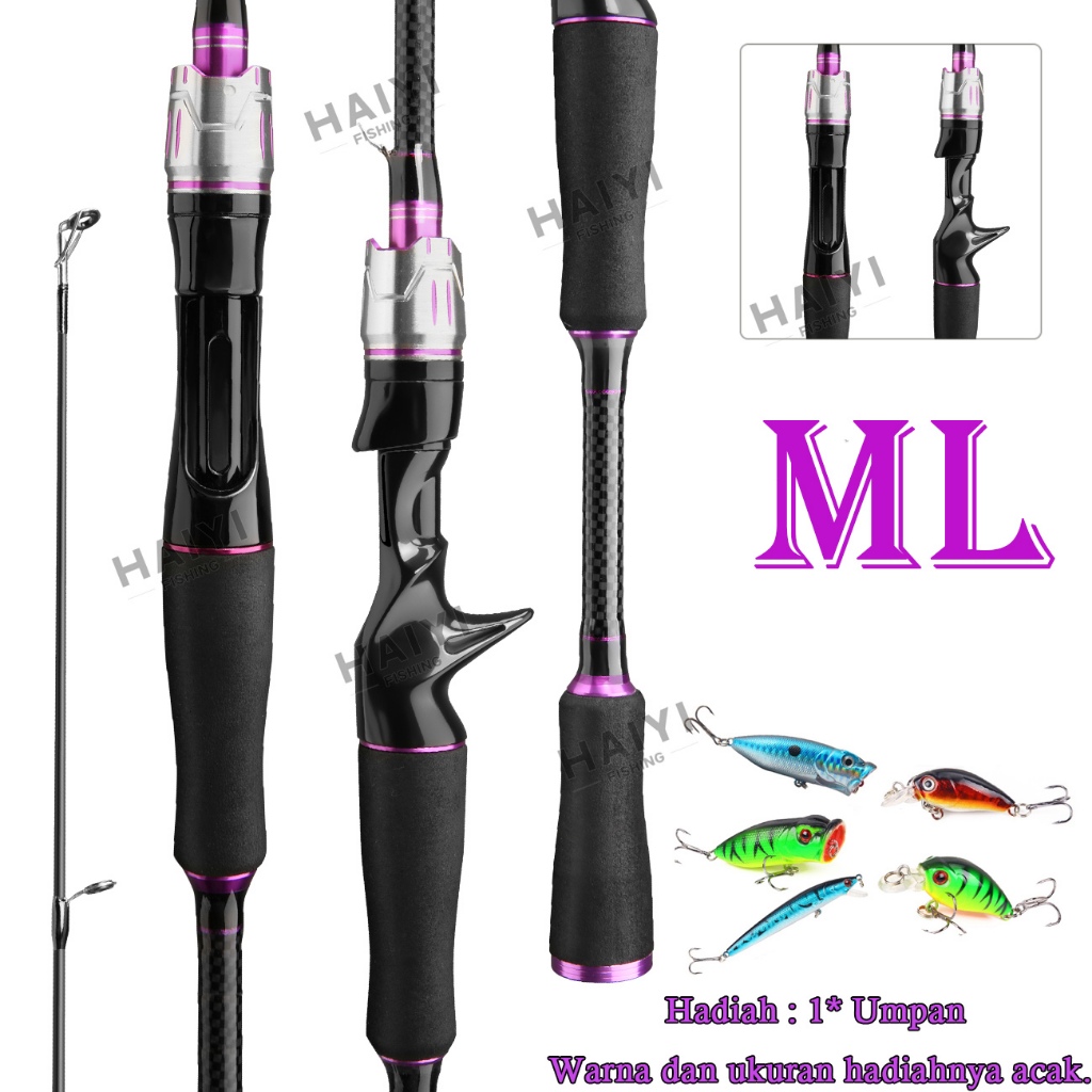 Jual HAIYI FISHING Joran Pancing Joran Pancing 1.65m/1.8m/2.1m M dan ML Joran Pancing Casting ...