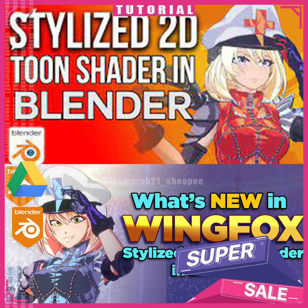 Jual Stylized 2D Toon Shader in Blender - Blender 3D Tutorial | Shopee ...