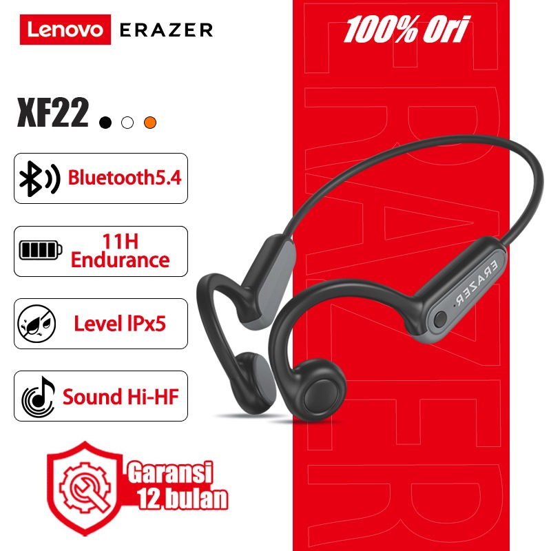 Jual Lenovo ERAZER XF22 Headphone Konduksi Tulang Earphone Bone ...