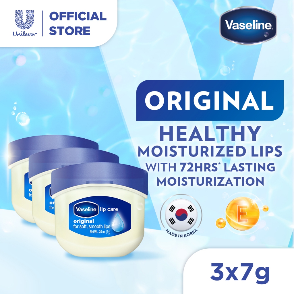 Jual Vaseline Lip Therapy Original 7gr - Triplepack (3 x 7gr) - Lip Balm | Shopee Indonesia