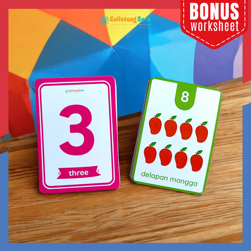 Jual Calistungseru - Flash Card Angka Berhitung Mainan Edukasi Kartu ...
