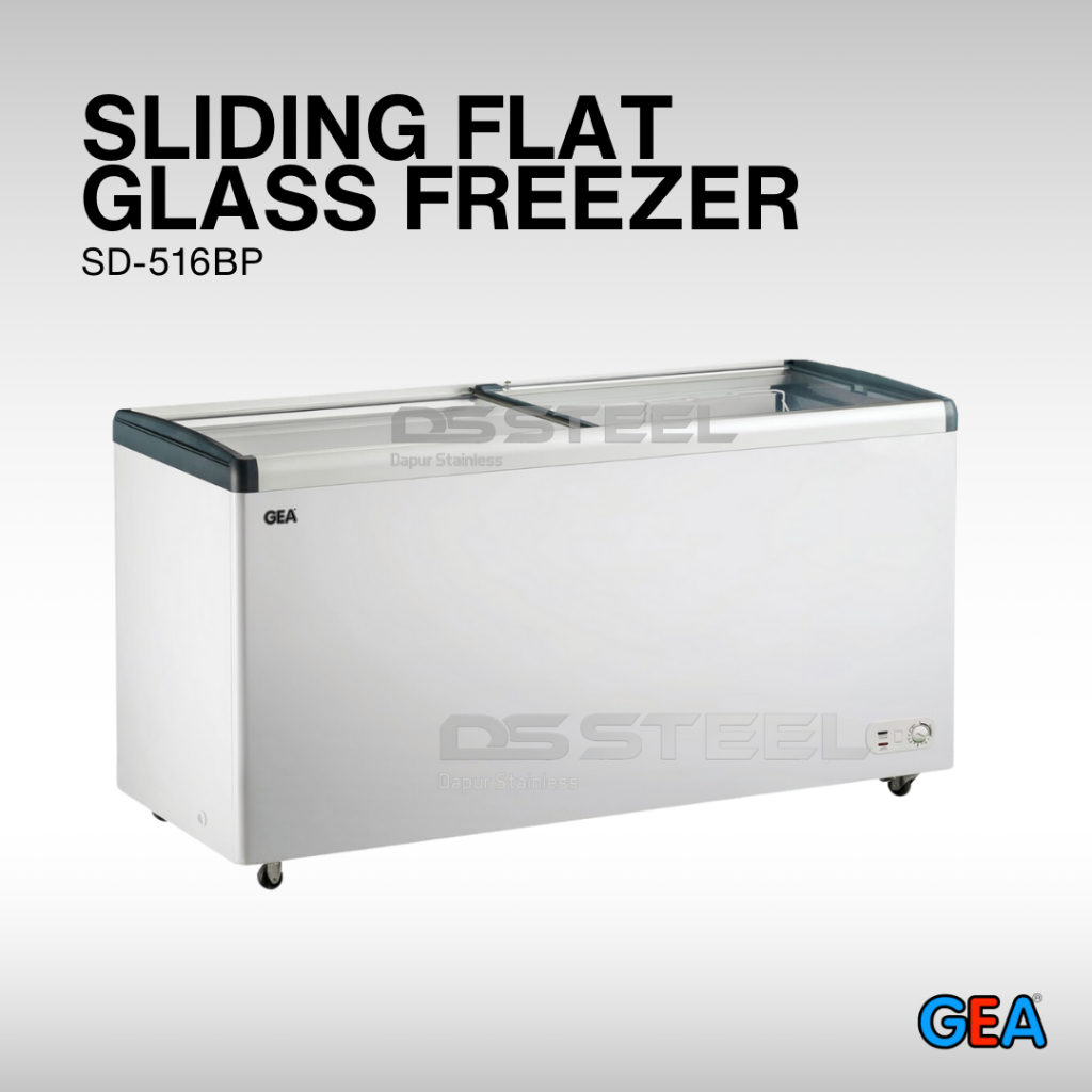 Jual GEA Sliding Flat Glass Freezer 500 Liter GEA SD-516B / Freezer ...
