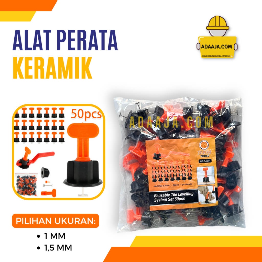 Jual Alat Perata Keramik Tile Leveling Reusable Tipe 1 MM / 1,5 MM Tile ...