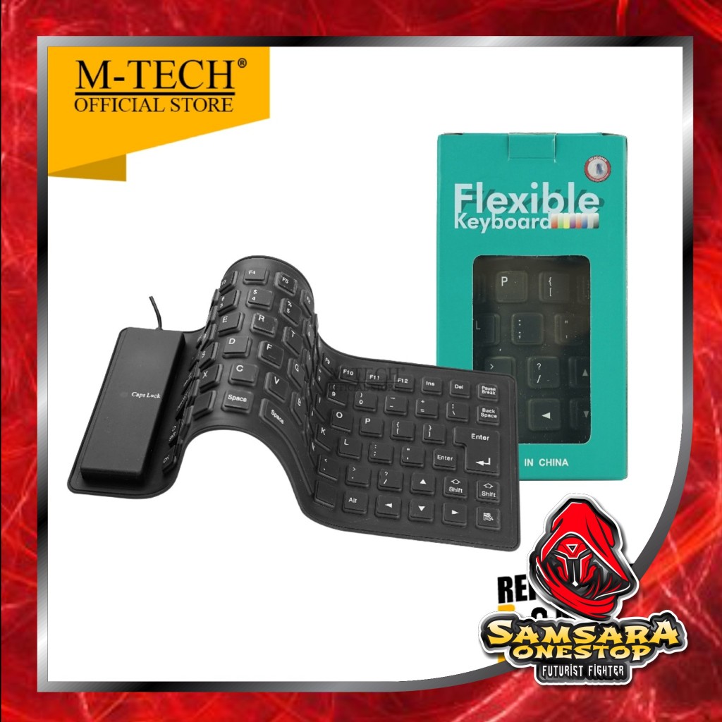 Jual Keyboard karet Flexibel USB for PC Laptop Notebook M-Tech | Shopee ...