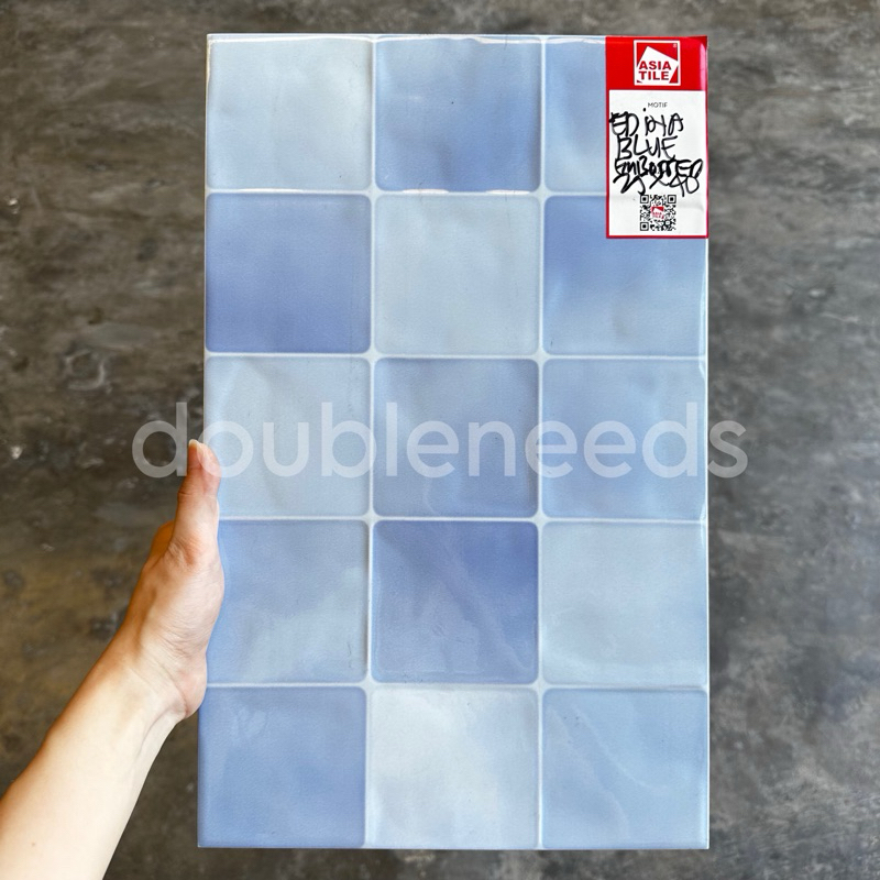 Jual KERAMIK DINDING EDINA BLUE 25x40 / KERAMIK DINDING KAMAR BIRU ...