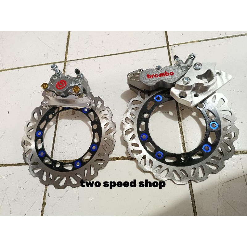 Jual (paket hemat) Paket Kaliper Big Pot Big Logo Depan Belakang Nmax Caliper + Piringan Disc ...