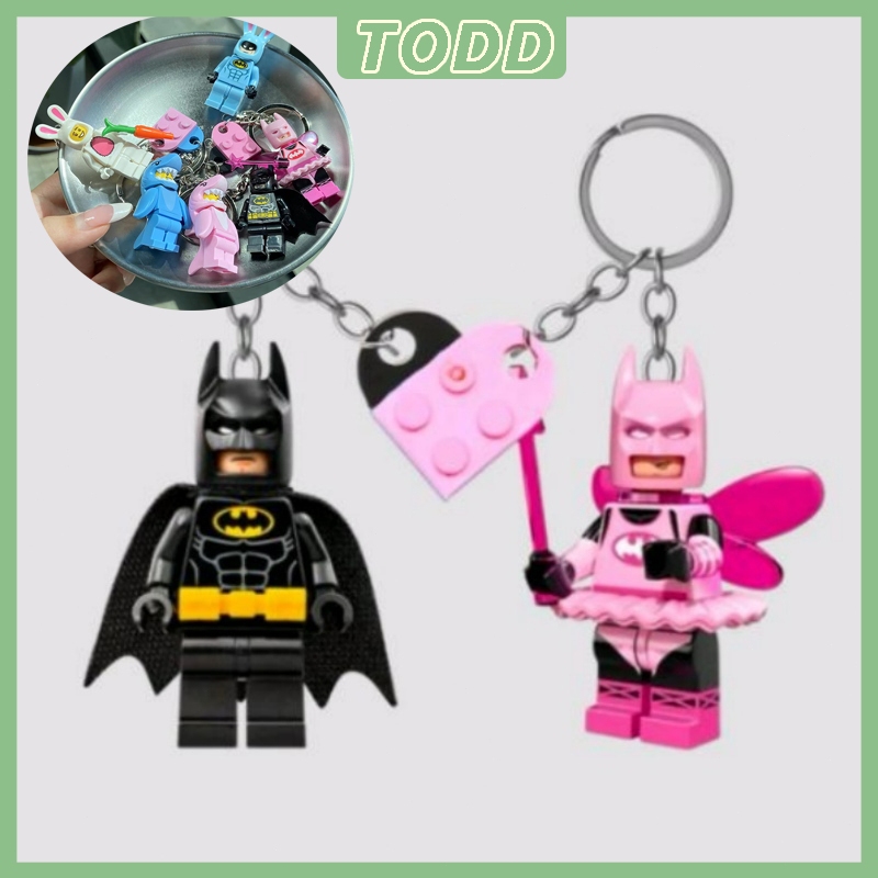 Jual TODD Couple Keychain Minifigure Fairy Batman & Batman/Gantungan ...