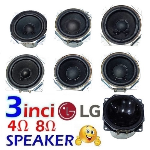 Jual Speaker HI-FI Bulat 4 Ohm / 8 Ohm 3inch Full Range Audio Speaker ...