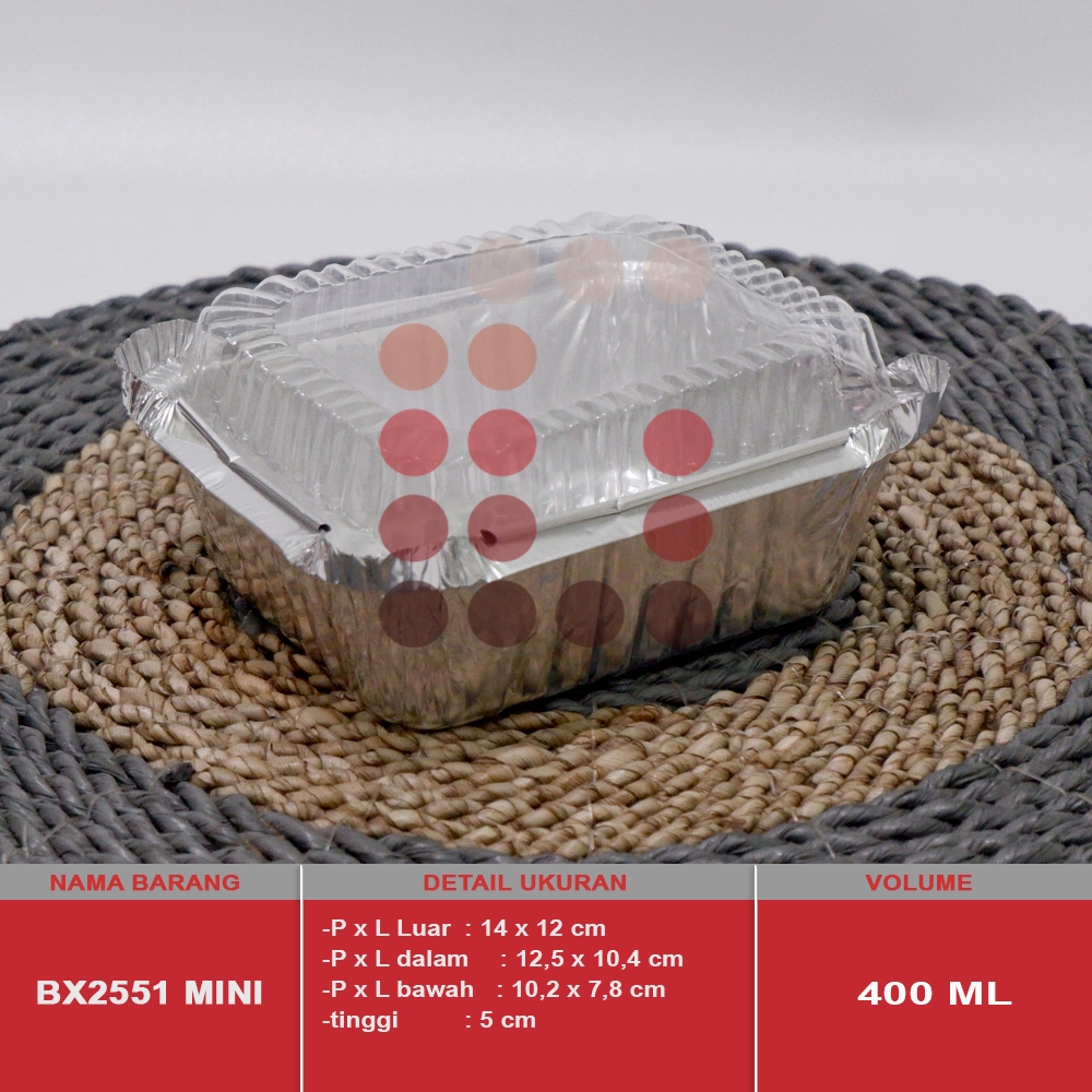 Jual Alumunium foil cup BX 2551 MINI + TUTUP | Shopee Indonesia