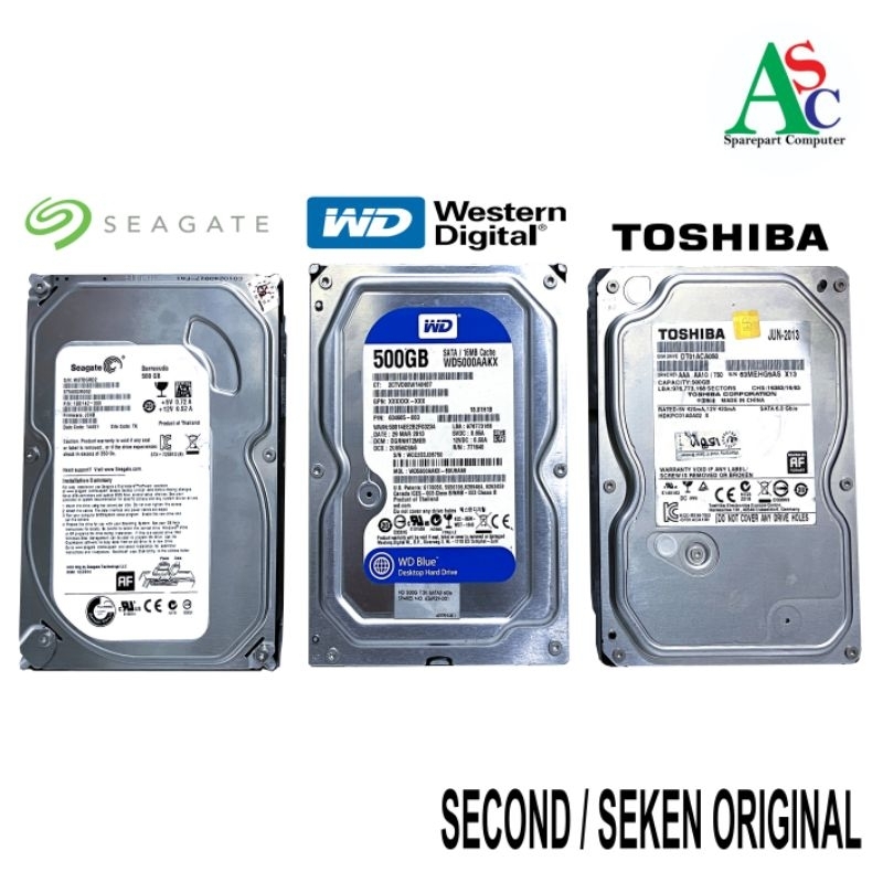 Jual Hardisk Pc 500gb 1000gb 2000gb 1tb 2tb sentinel 100% sehat ...