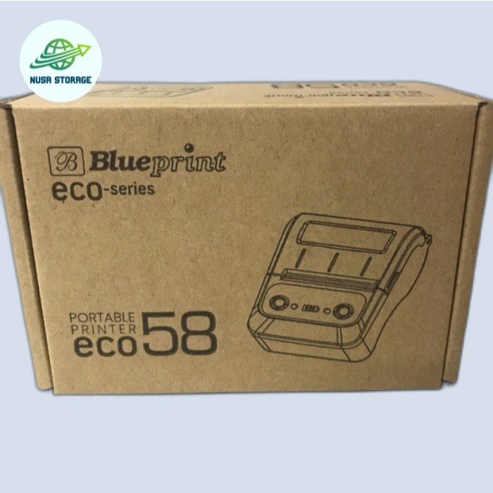 Jual Portable Printer Wireless Bluetooth Thermal BluePrint ECO58 ECO-58 ...