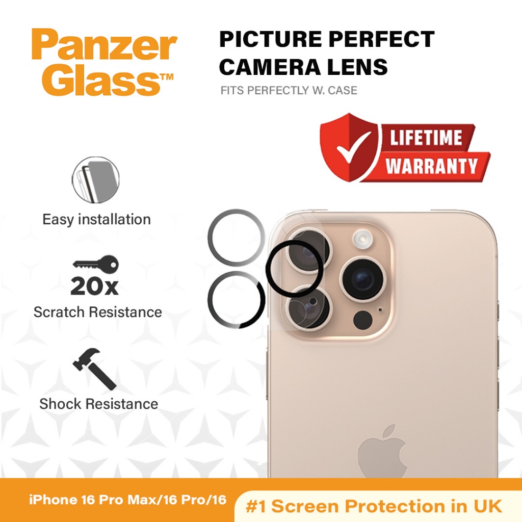 Jual PanzerGlass Picture Perfect Camera Lens (3 Lens) For iPhone 16 ...