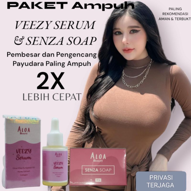 Jual PAKET Ampuh Pembesar Pengencang Payudara VEEZY SERUM & SABUN SENZA ...