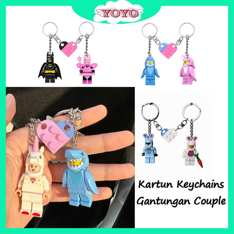 Jual YOYO Keychain couple spiderman Minifigure Gantungan Kunci Couple ...