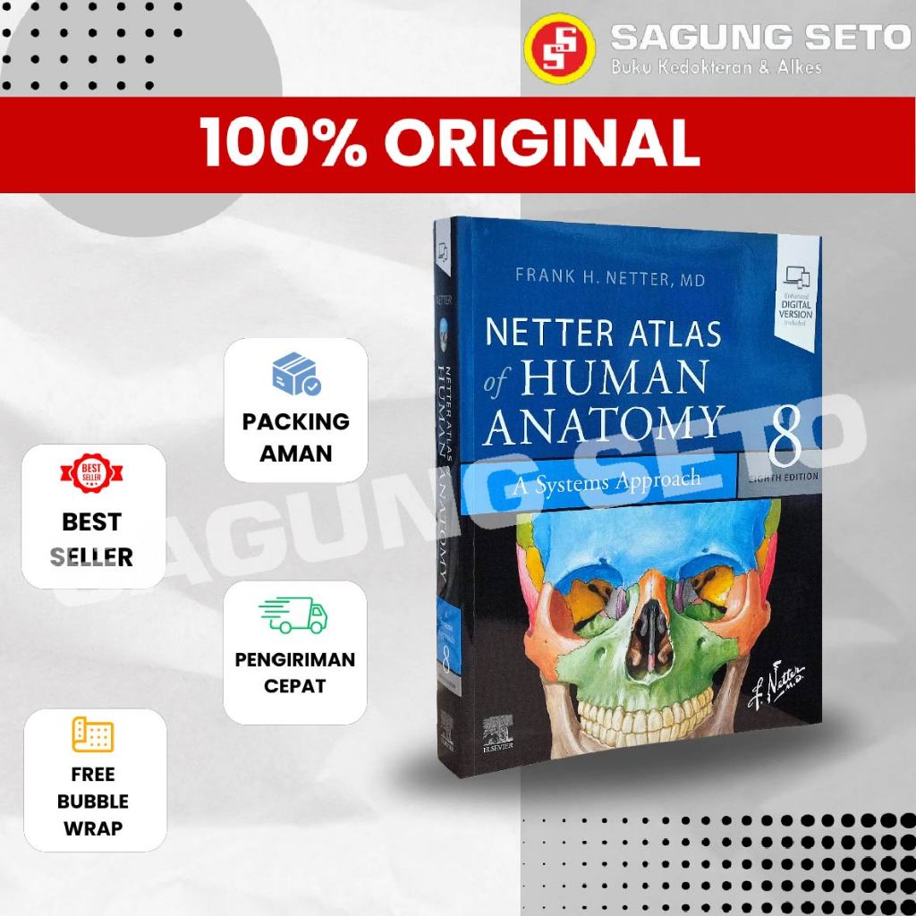 Jual BUKU NETTER ATLAS OF HUMAN ANATOMY A SYSTEMS APPROACH 8ED | Shopee Indonesia