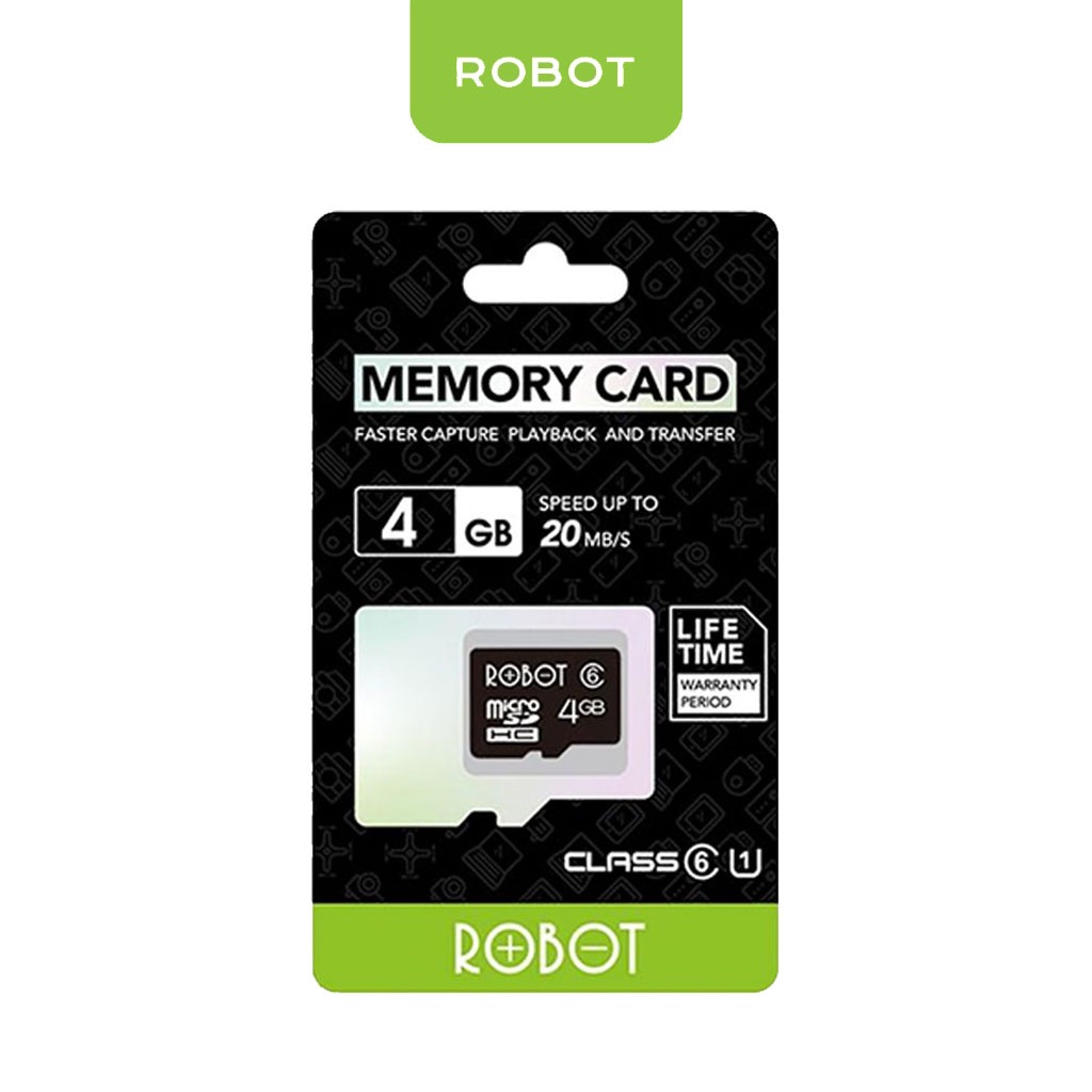 Jual ROBOT TF Card 4GB Memory Card With Package High Speed Class 10 ...