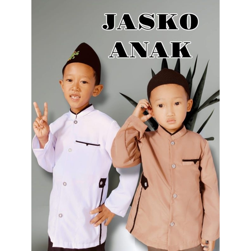 Jual BAJU JASKO/KOKO ANAK 4-13TAHUN | Shopee Indonesia