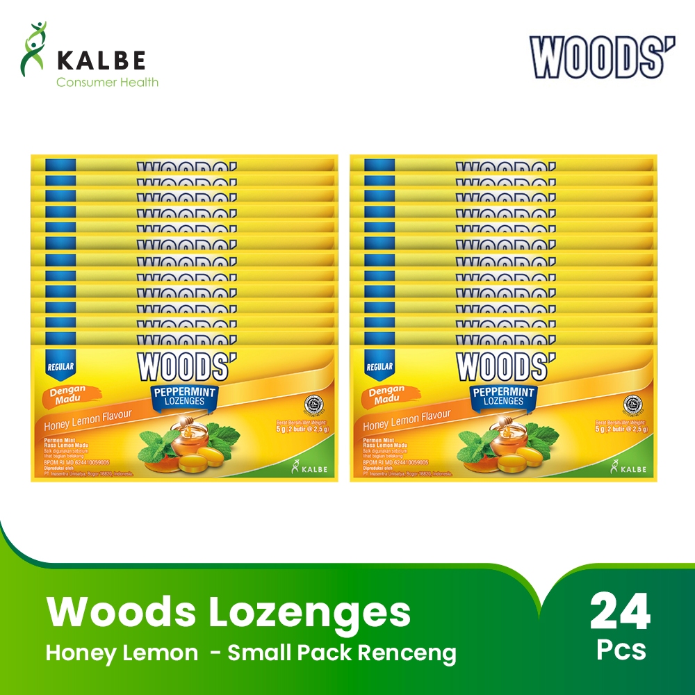 Jual Woods Lozenges Honey Lemon Small Pack Renceng | Shopee Indonesia
