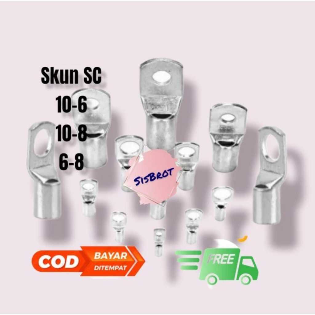 Jual Kabel skun / kabel skun SC 10-6,10-8 dan 6-8 tembaga merah | Shopee Indonesia
