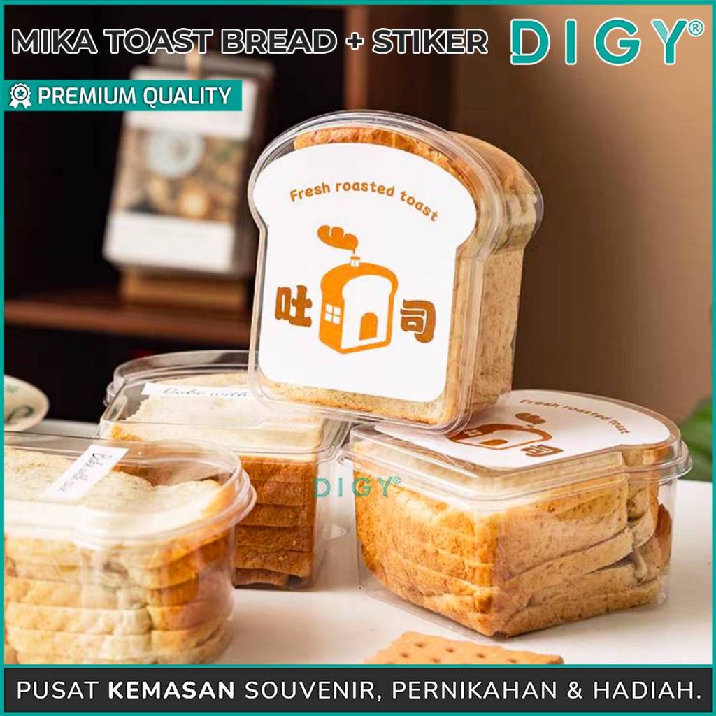 Jual Mika Toast Bread + Sticker / Mika Roti Tawar / Mika Roti Bulat ...