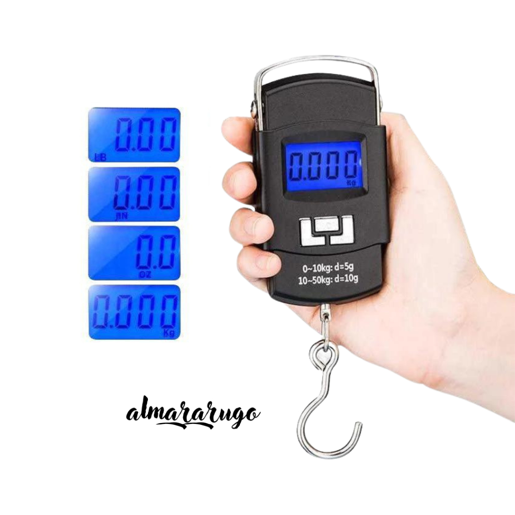 Jual Timbangan Gantung 50 kg Digital Scale Barang Koper Barang Tas ...