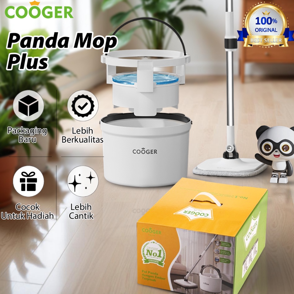 Jual Sudah READY COOGER Alat Pel Lantai Putar Plus Bentuk Panda Single ...