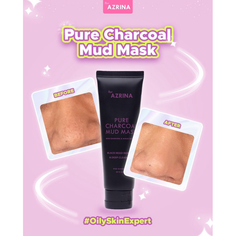 Jual AZRINA - Pure Charcoal Mud Mask 50ml | Shopee Indonesia