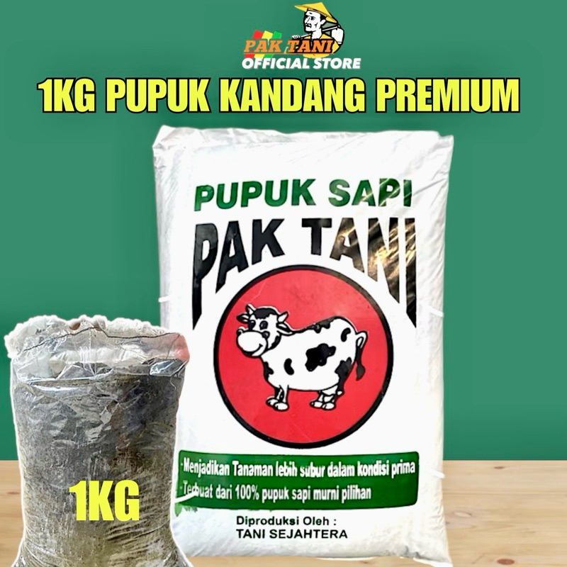 Jual 1 KG PUPUK KANDANG SAPI PAK TANI KUALITAS TERBAIK DAN PREMIUM ...