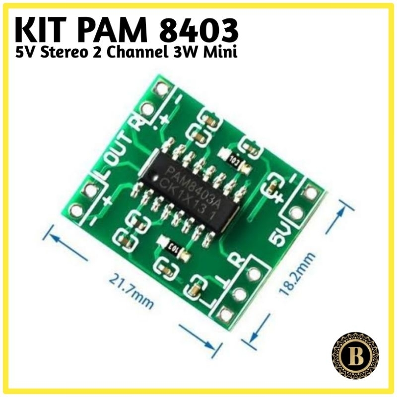 Jual Kit PAM 8403 5V Stereo 2 Channel Class D | Shopee Indonesia