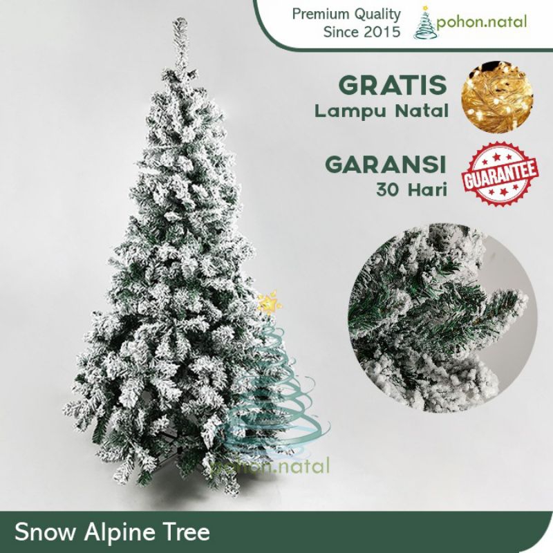 Jual Snow Alpine Pine Christmas Tree 4ft 5ft 6ft 7ft 8ft Pohon Natal ...