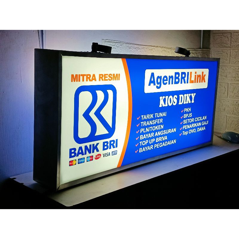 Jual NEON BOX 2 SISI UKURAN 30X90 AKRILIK | Shopee Indonesia