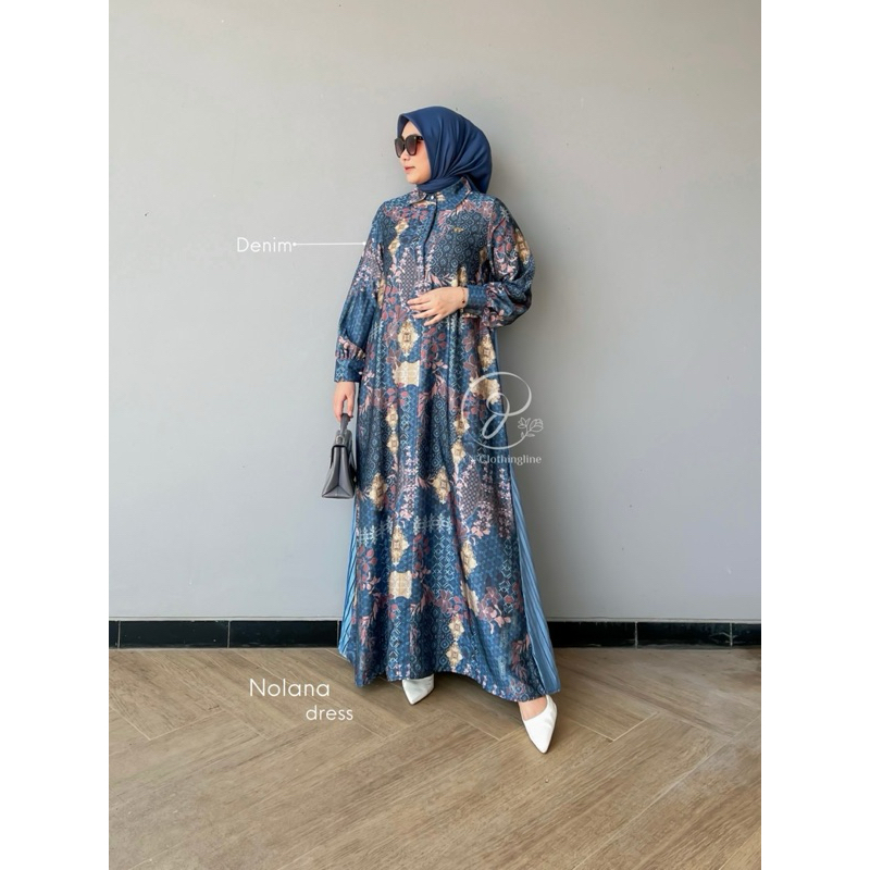 Jual Dyn clothingline nolana dress/gamis kondangan/gamis premium silk ...