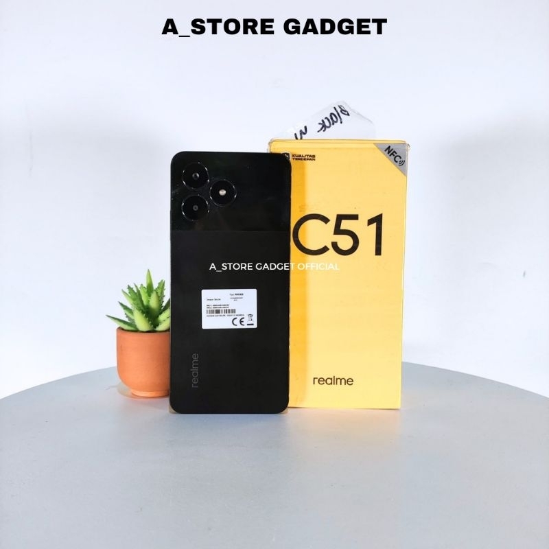 Jual REALME C51 4/64 SECOND FULLSET ORI | Shopee Indonesia