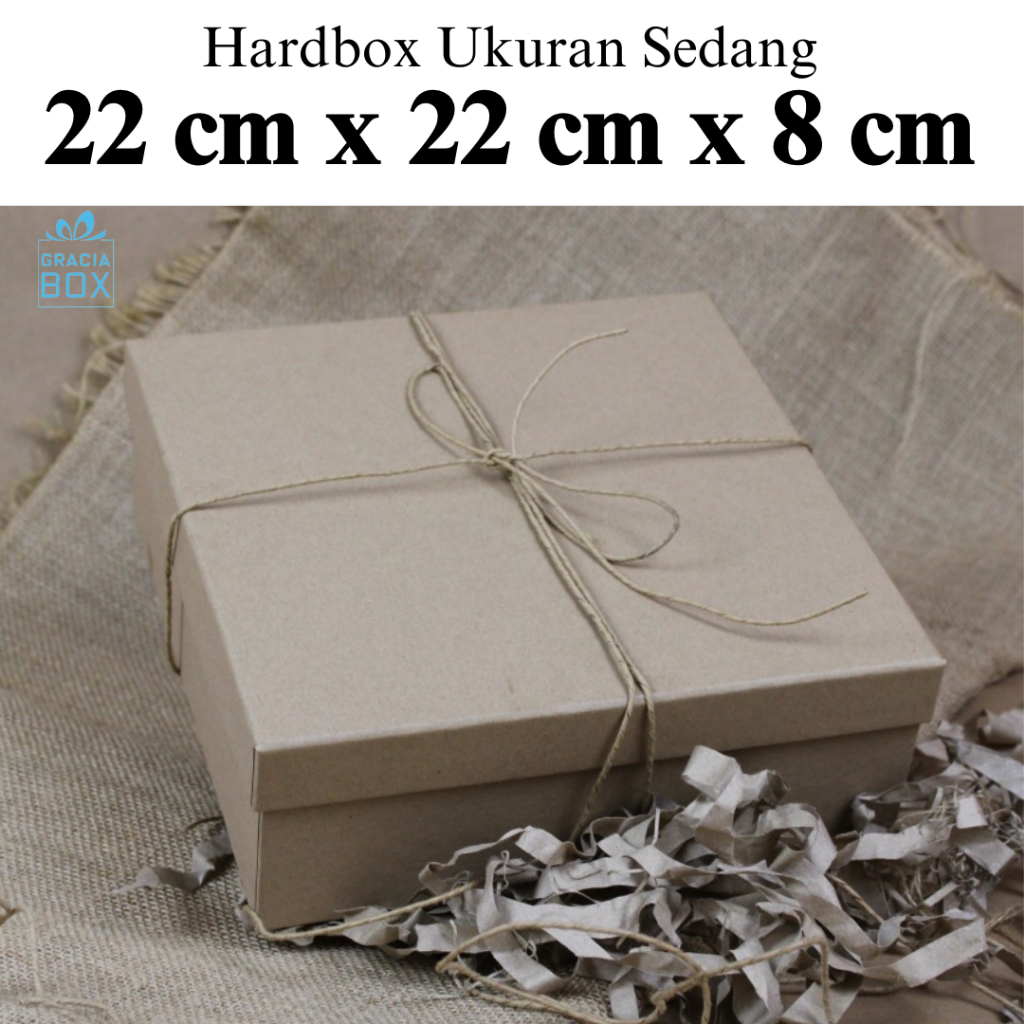 Jual HARDBOX Recycle Papercraft - KOTAK MAKANAN Ukuran 22 cm x 22 cm x ...