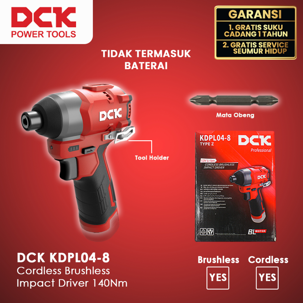 Jual DCK KDPL04-8 Cordless Brushless Impact Driver 140Nm | Shopee Indonesia