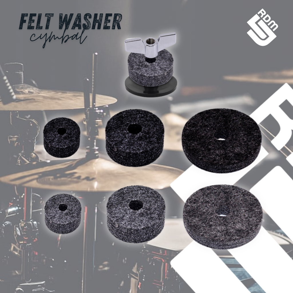 Jual felt cymbal washer busa cymbal 3 ukuran 2 warna harga satuan ...