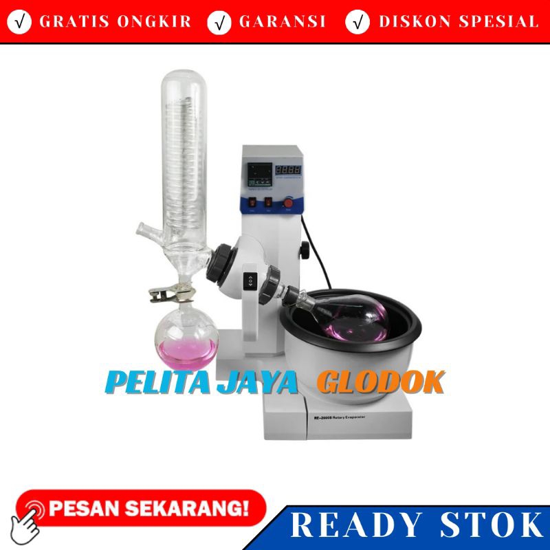 Jual Rotary evaporator electric lift vacuum rotovap 2L lab distilation | Shopee Indonesia