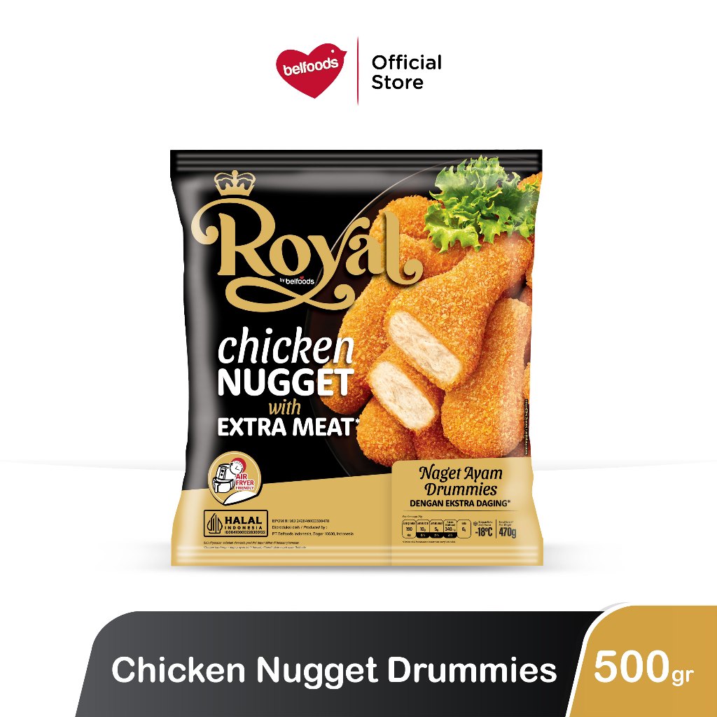 Jual Belfoods Royal Nugget Drummies 470 gr | Shopee Indonesia