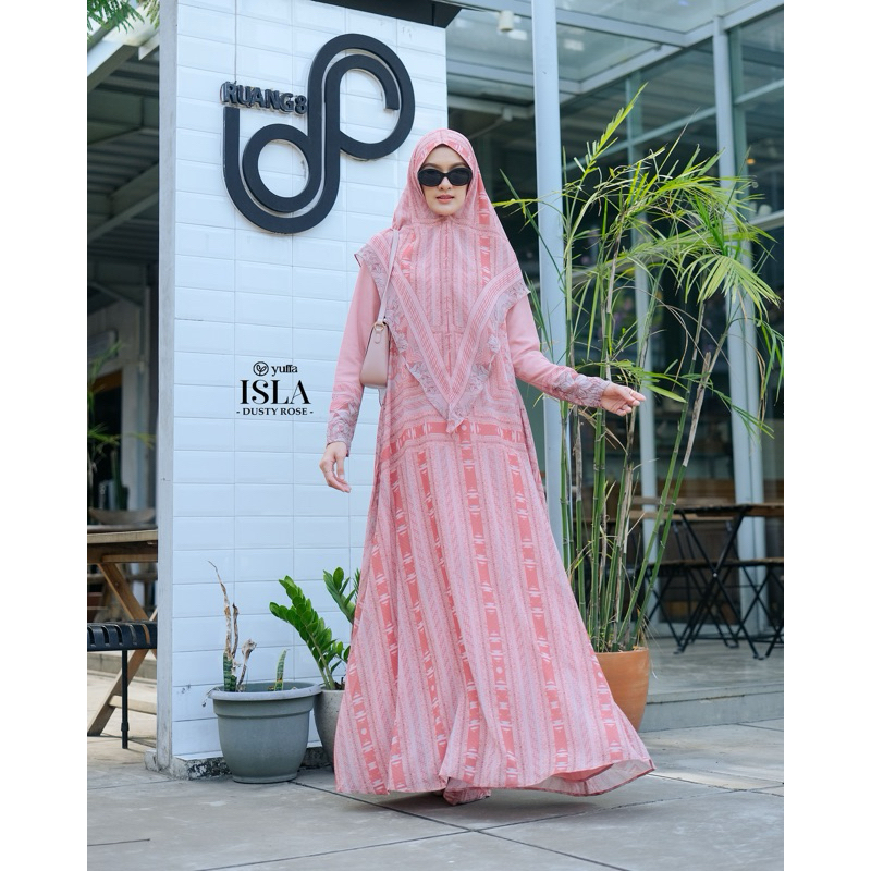 Jual Isla Dress - Yuffa By Masya - Dress Printing - Dress Muslimah - Dress Wanita | Shopee Indonesia