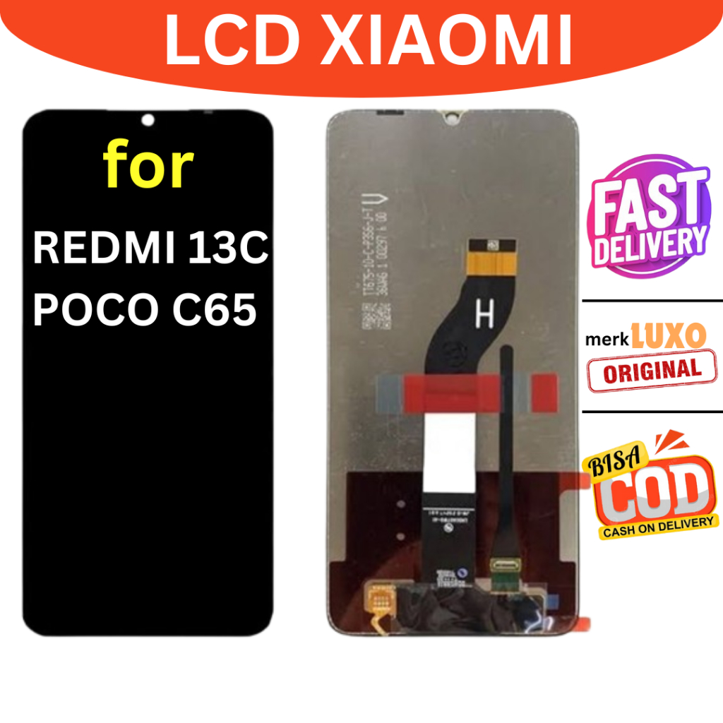 Jual LCD XIAOMI REDMI 13C/POCO C65 FULLSET TOUCHSCREEN GARANSI IMPORT ...