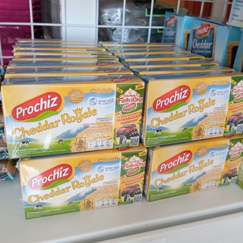 Jual Prochiz Cheddar Royale 160gr Keju Blok Balok Olahan Cheddar Cheese ...
