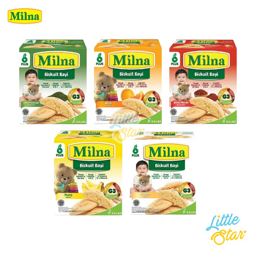 Jual Milna Biskuit Bayi 100 Gr 6+ Camilan Snack Anak Cemilan Makanan ...