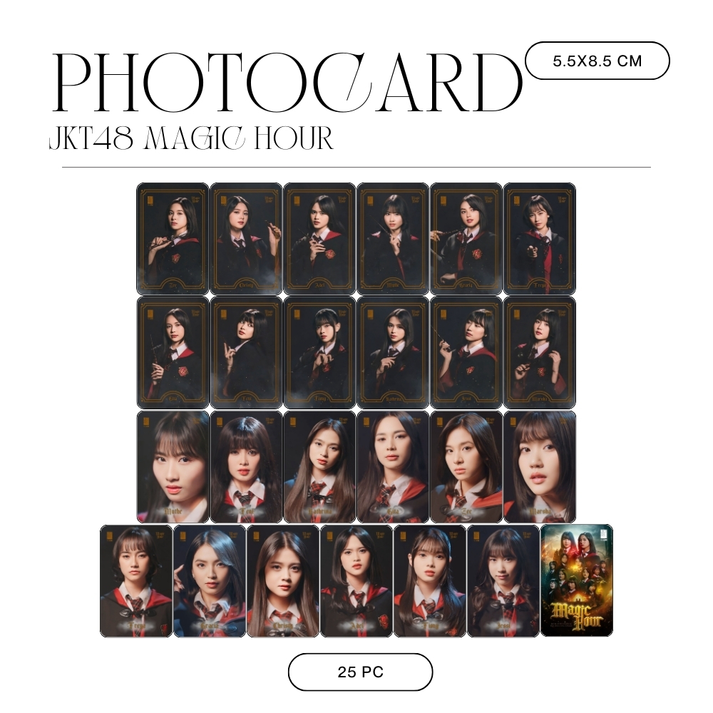 Jual PHOTOCARD JKT48 MAGIC HOUR (HARGA 25 PCS + LAMINASI 2 SISI) JPOP CARDS IDOL UNOFFICIAL ADEL ...